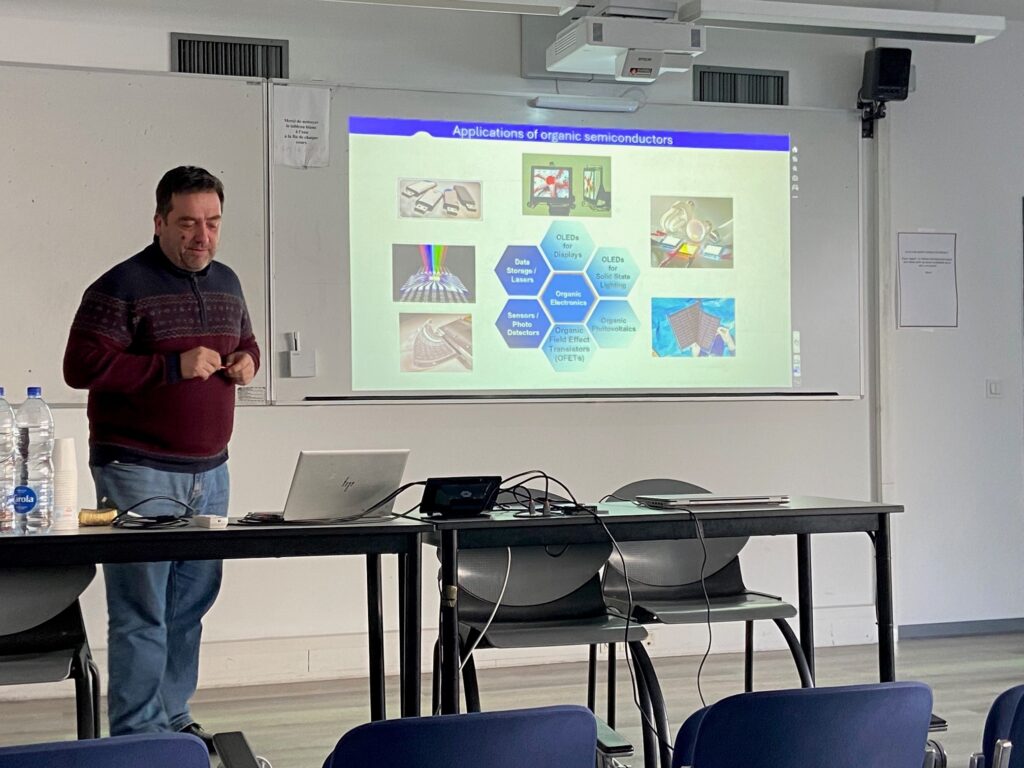 Visit to the Institut de physique et chimie des Matériaux de Strasbourg – Organic Semiconductor ...